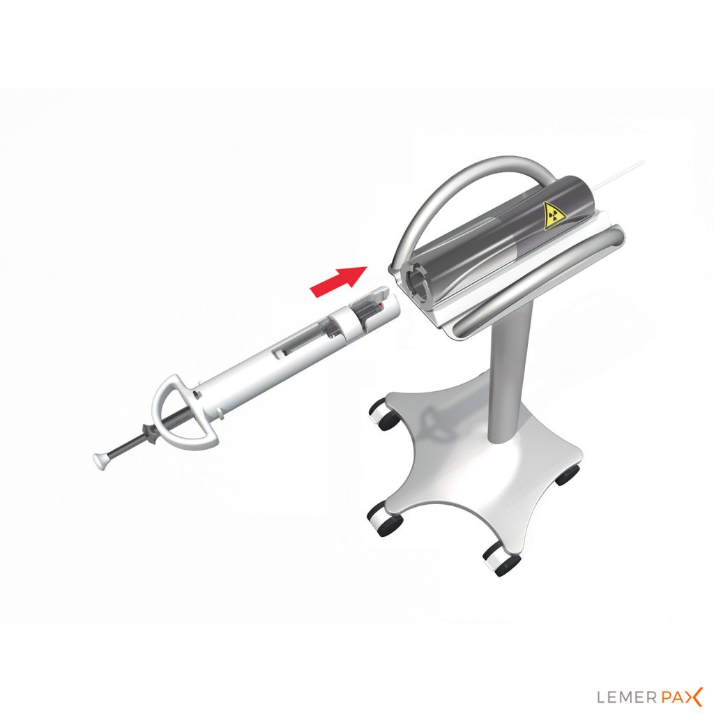 Manujet - manual shielded injector for pharmaceuticals - Lemer Pax