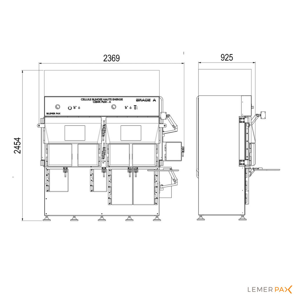 Ga research 4R Hot Cell - Shielded hot cell - Lemer Pax