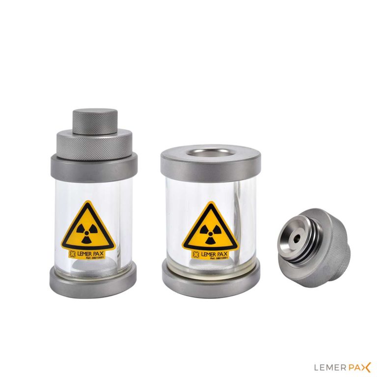 Shielded transport & storage containers for radioactive sources