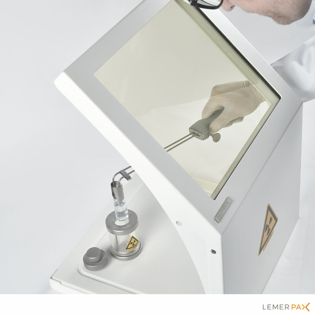 Shielded inclined viewing window - Nuclear Medicine
