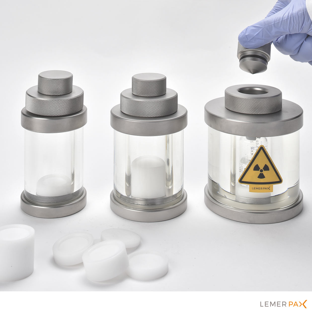 PFE/PME/PHE - Lead glass vial shields - for radioactive exposure
