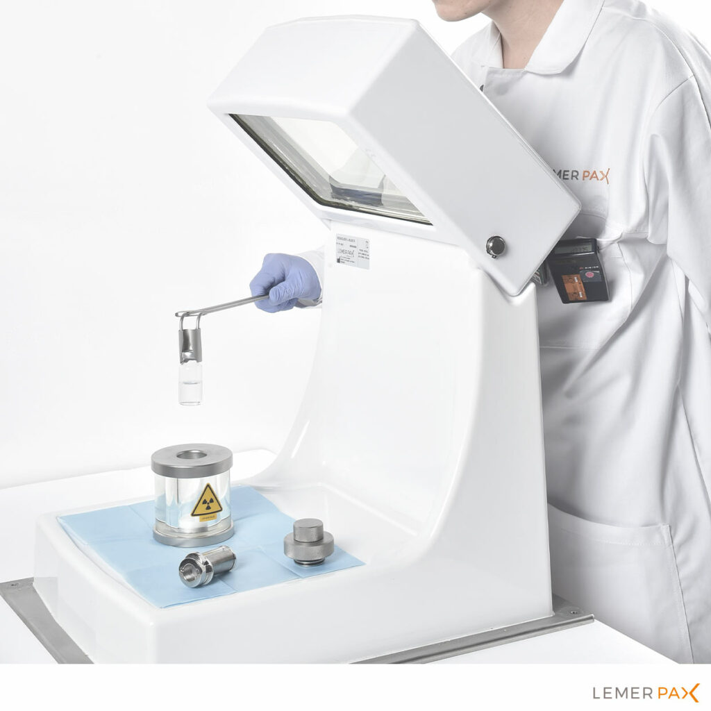 PFE/PME/PHE - Lead glass vial shields - for radioactive exposure