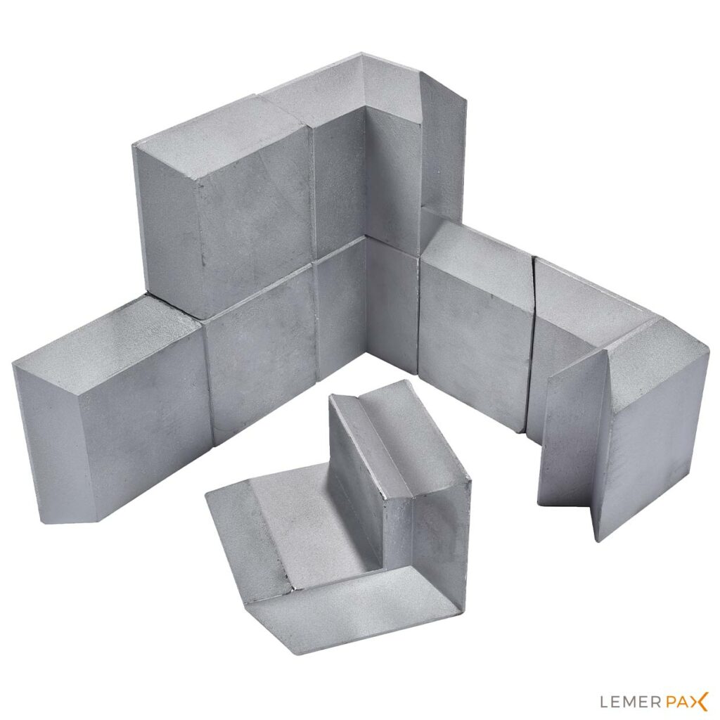 Lead bricks & plastic shells - Protection against gamma rays