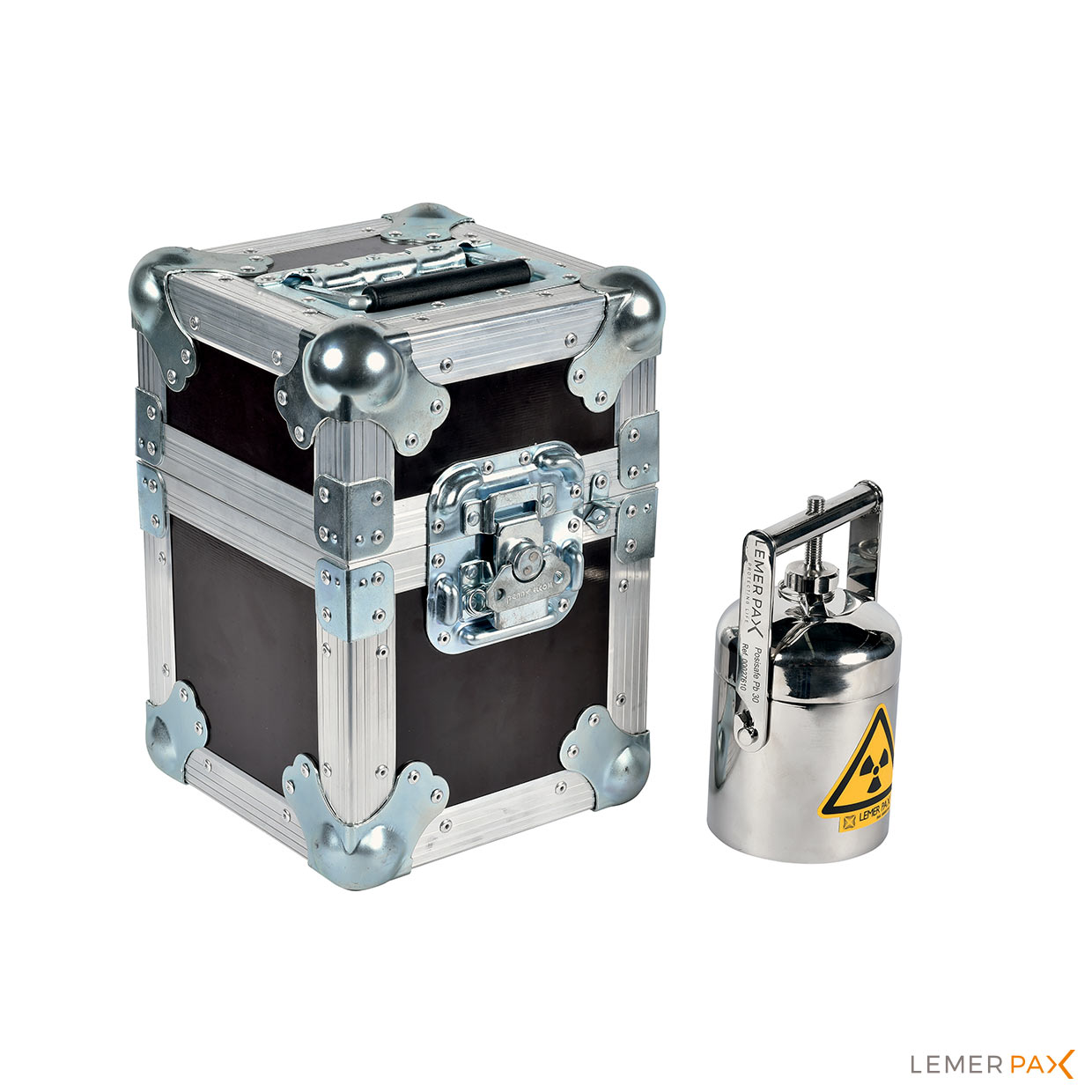 Shielded transport & storage containers for radioactive sources