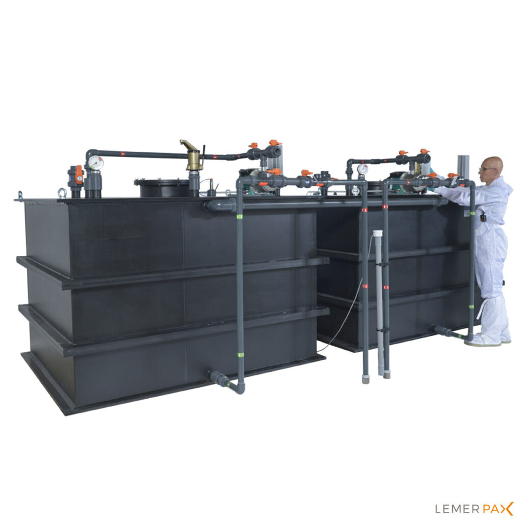 Cuves de décroissance stockage d'effluents radioactifs