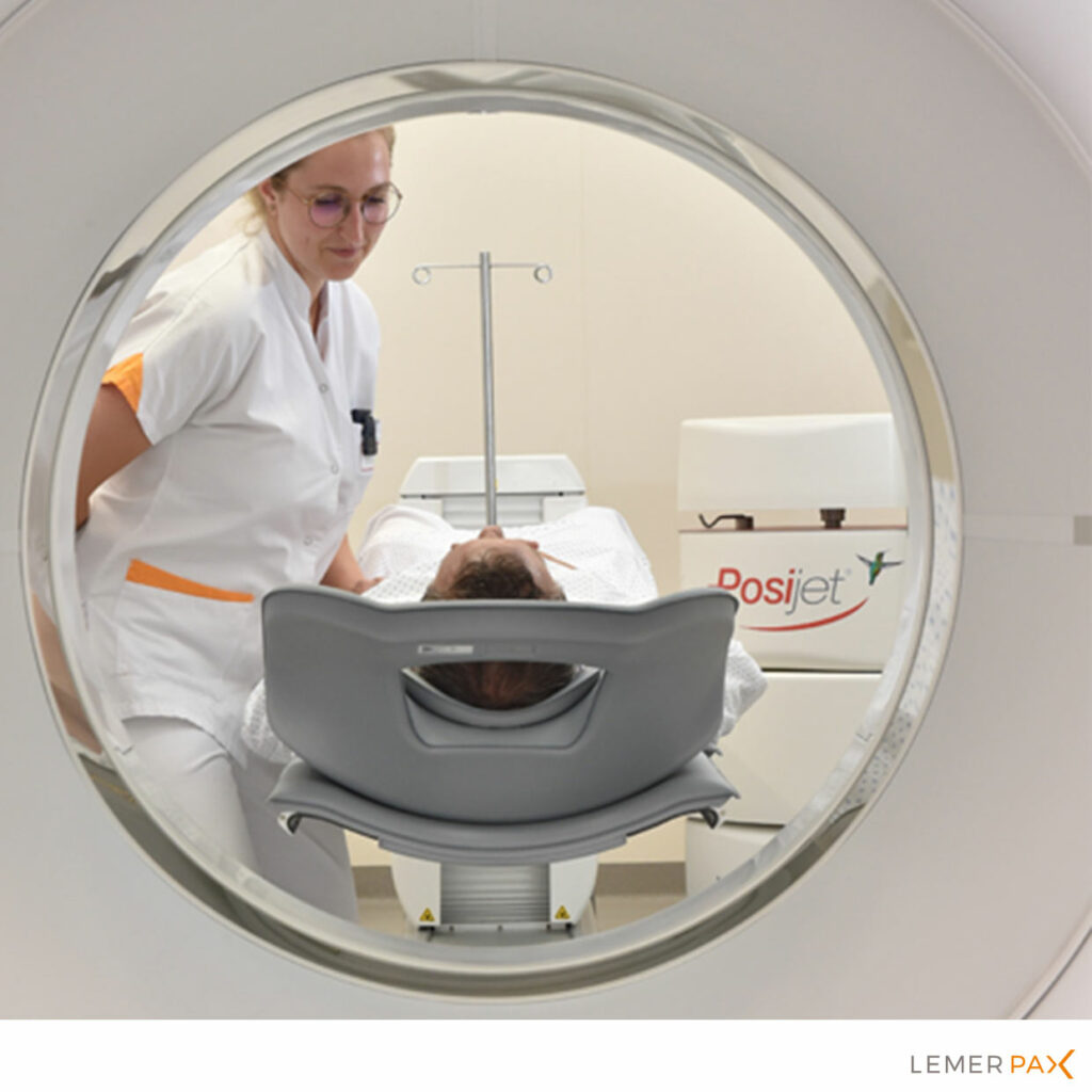 Posijet® injection unit for high energy radiopharmaceuticals