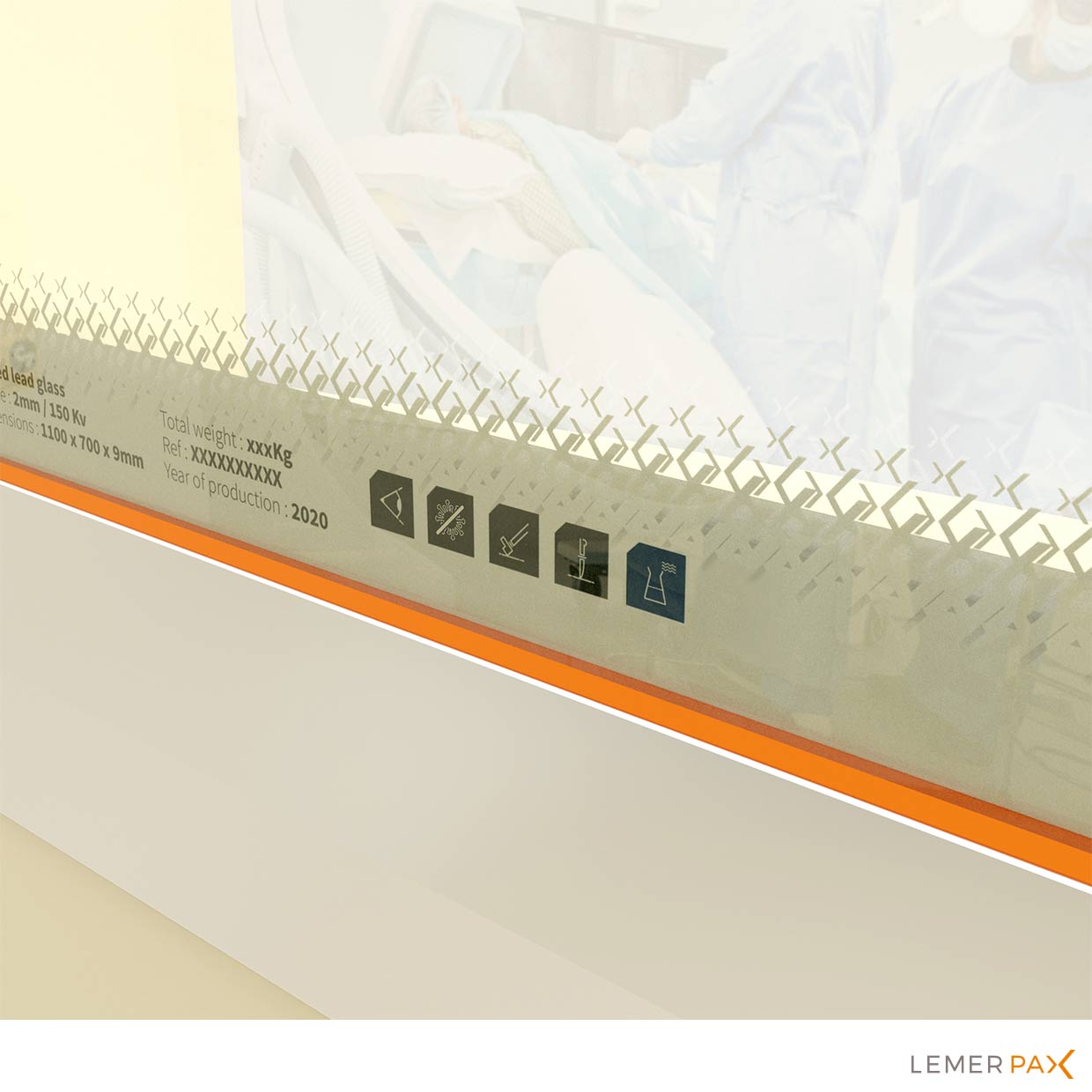 Safeview® viewing window - X and Gamma radiation - Lemer Pax