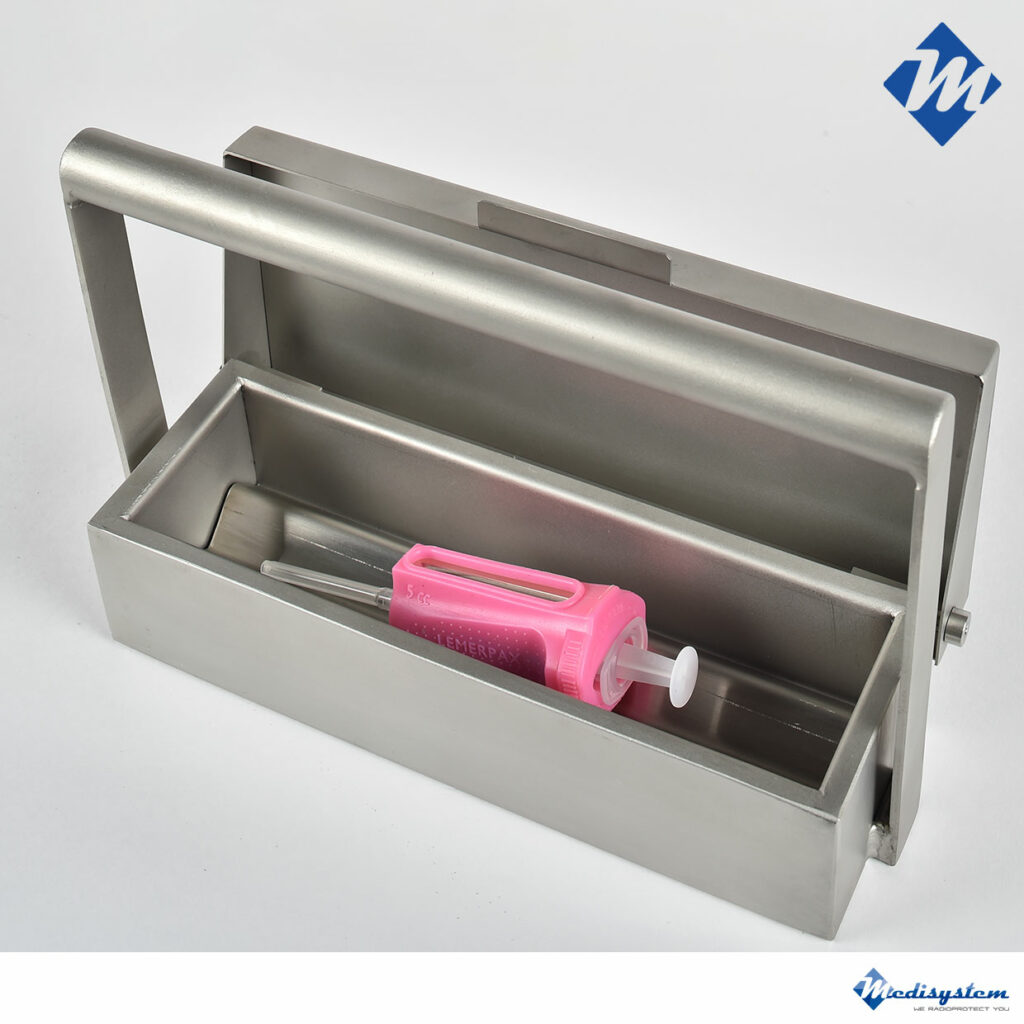 Medi carrier - carrier for syringes for radiopharceutical substances