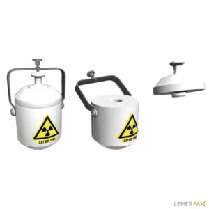 Shielded transport & storage containers for radioactive sources