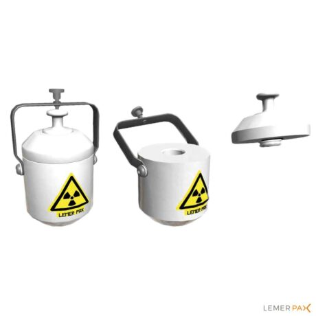 Shielded transport & storage containers for radioactive sources