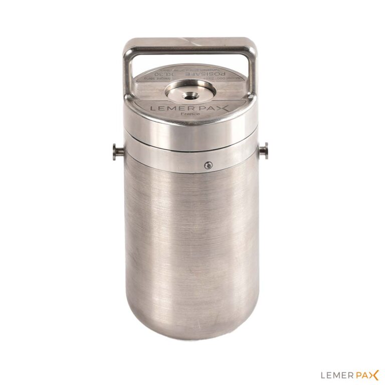 Shielded transport & storage containers for radioactive sources