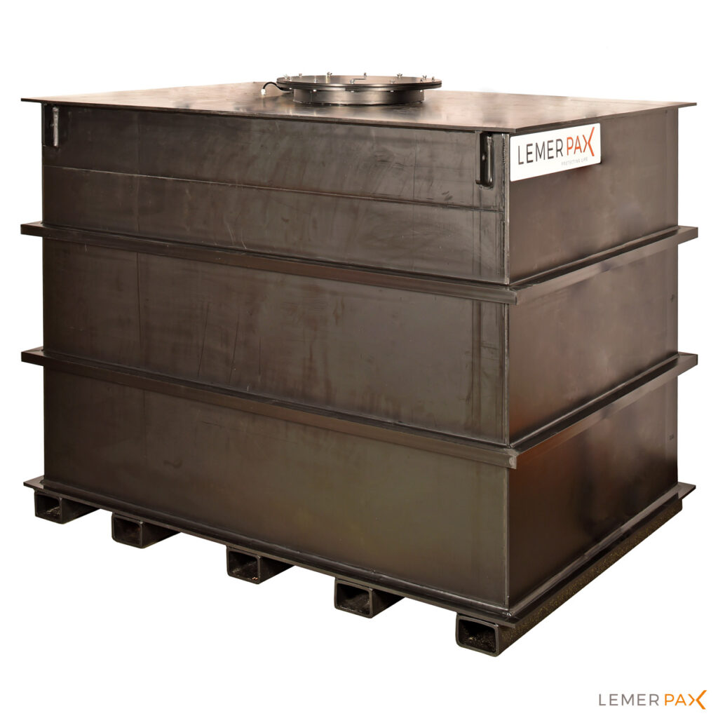Delay tanks for radioactive wastewater - Lemer Pax