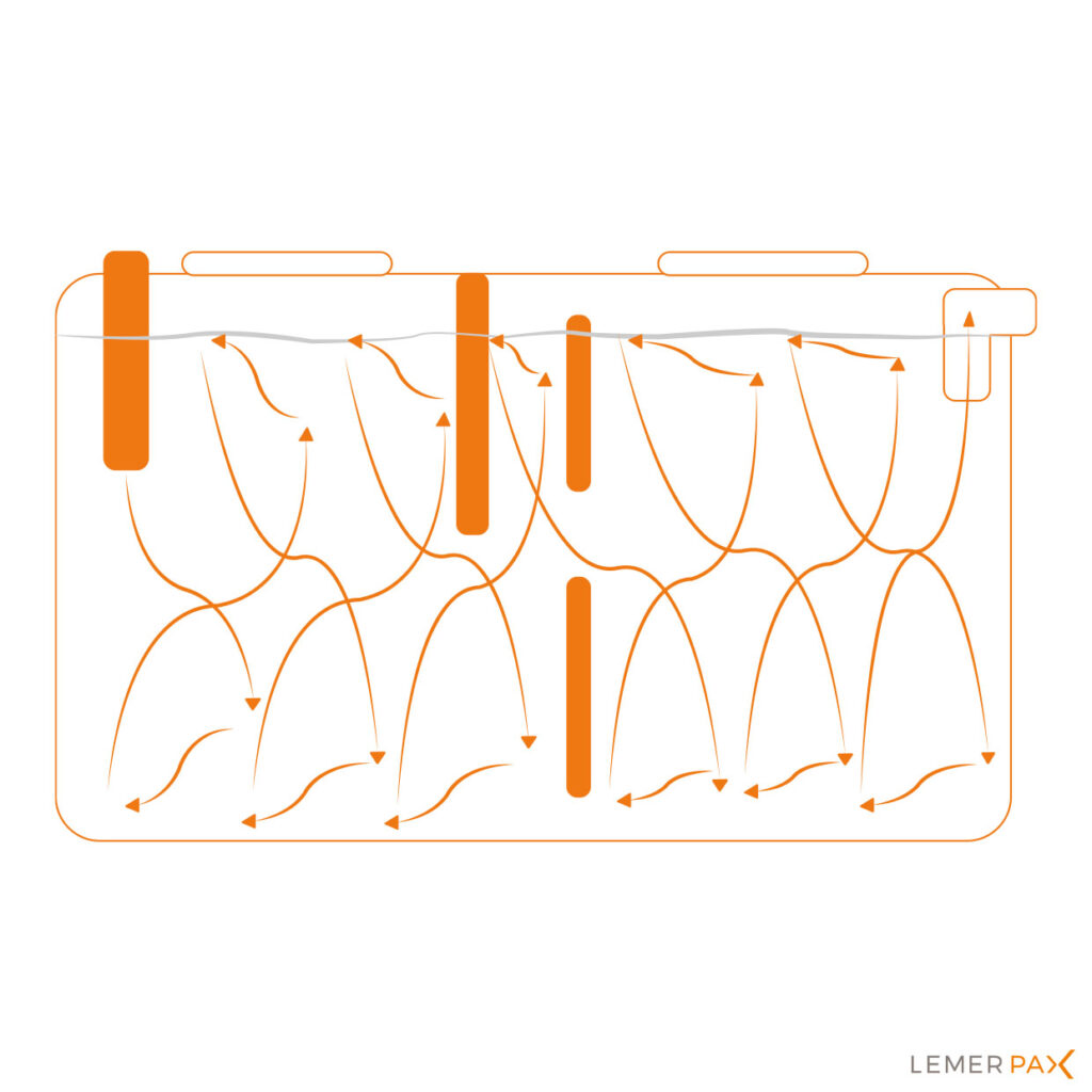 Delay tanks for radioactive wastewater - Lemer Pax